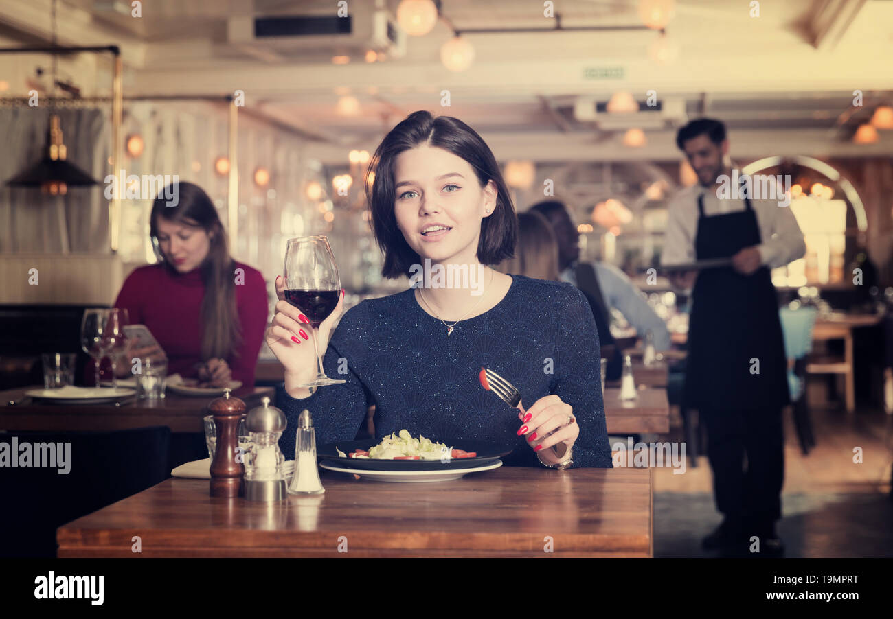 Restaurant visitor enjoying meal hi-res stock photography and images ...
