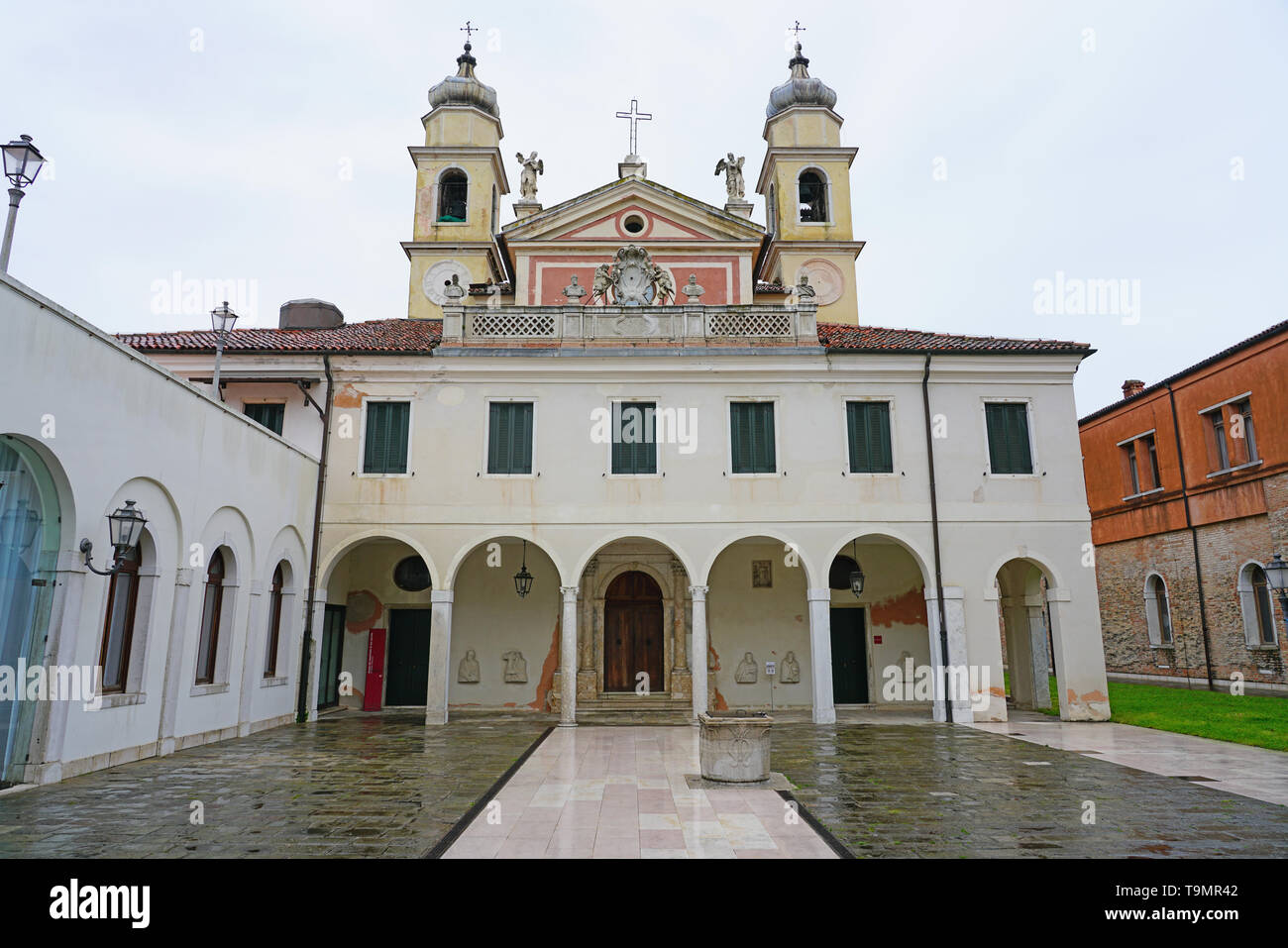 VENICE, ITALY -11 APR 2019- View of Venice International University, a ...