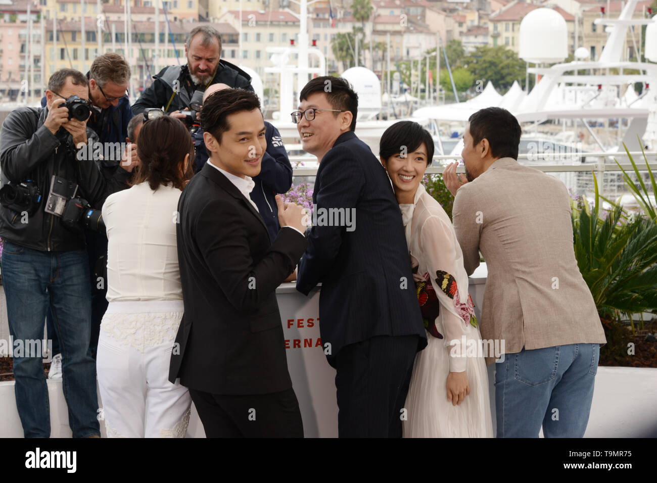 May 19, 2019 - Cannes, France - CANNES, FRANCE - MAY 19: Wan Qian, Hu ...