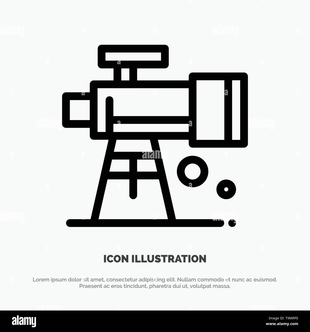 Viewing telescope Stock Vector Images - Alamy