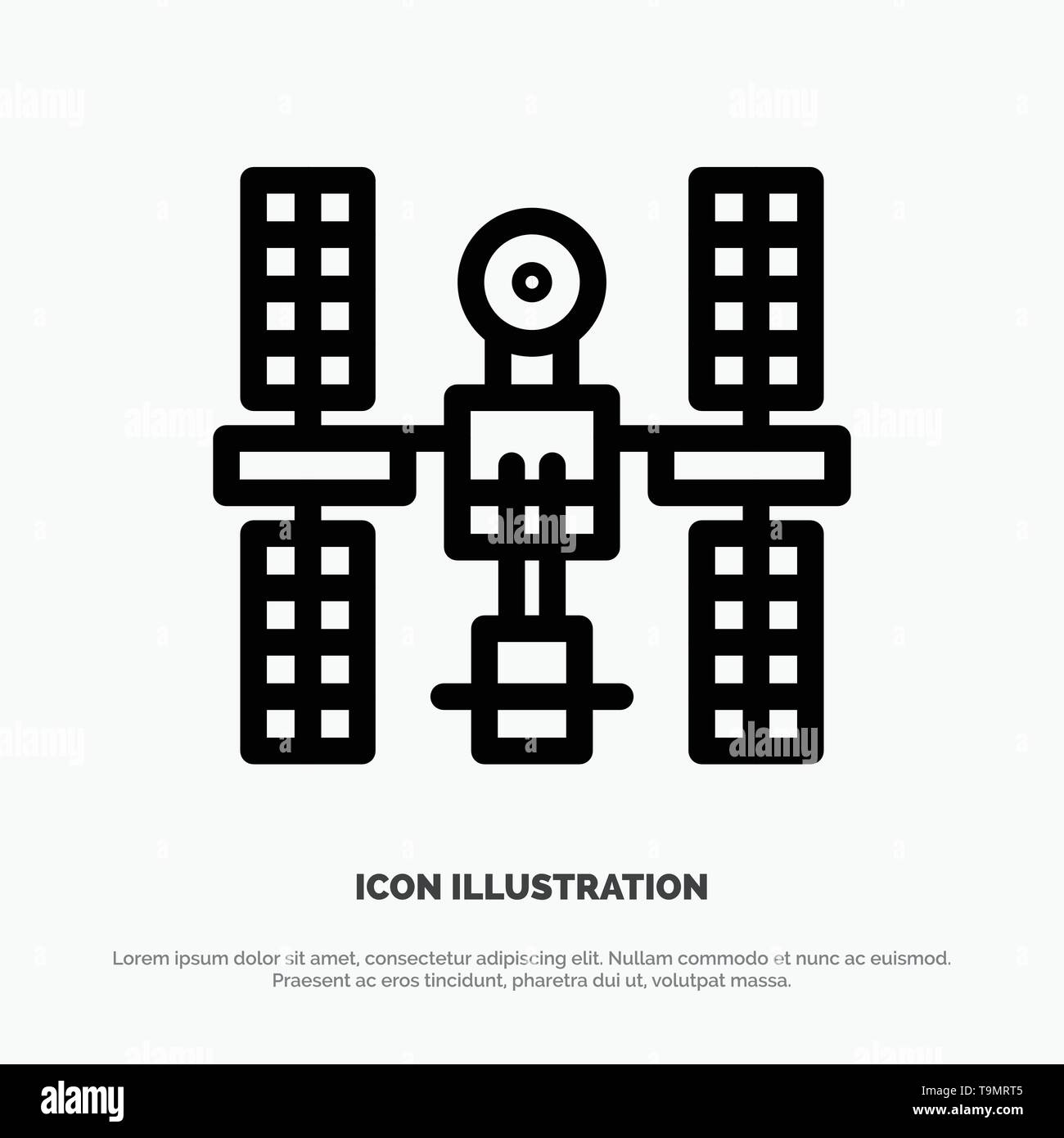 Orbital station Stock Vector Images - Alamy