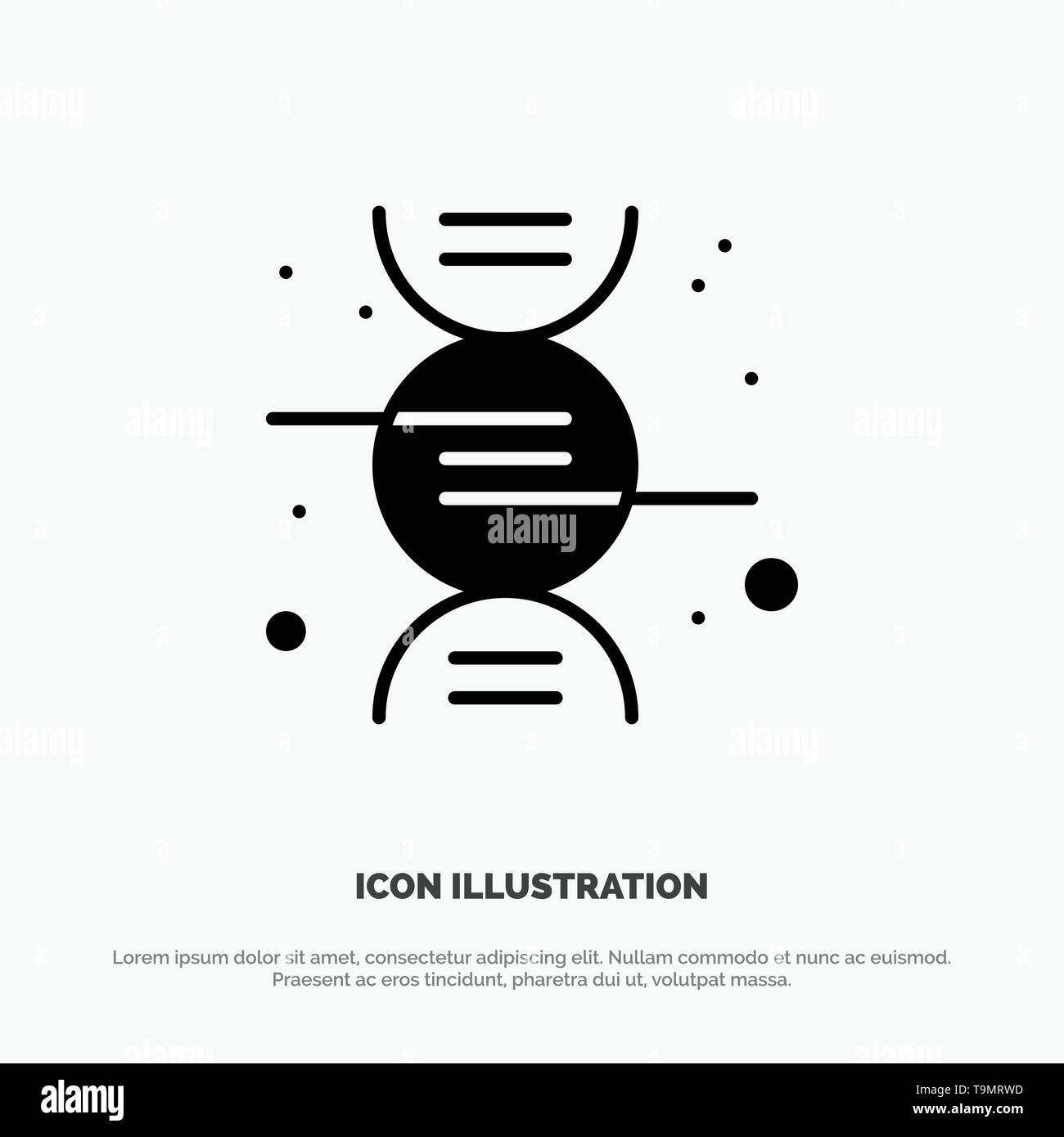 Dna model microscope Stock Vector Images - Alamy