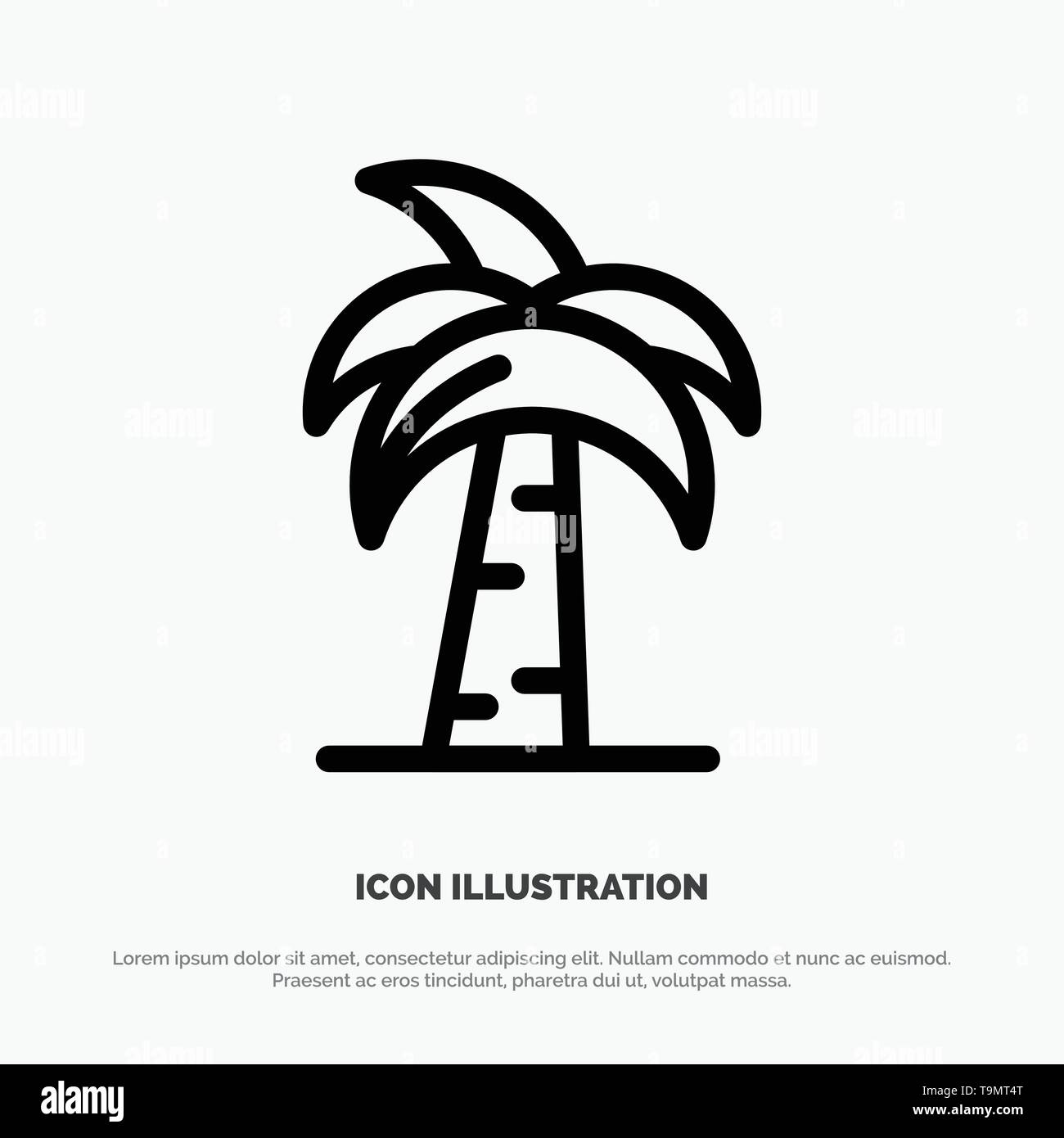 Indian palm tree illustration hi-res stock photography and images - Alamy