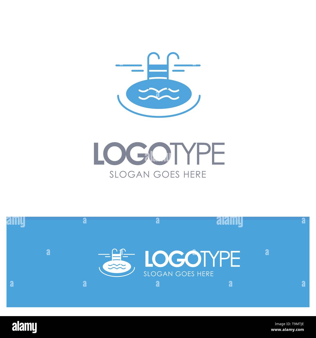 Blue star pool Stock Vector Images - Alamy