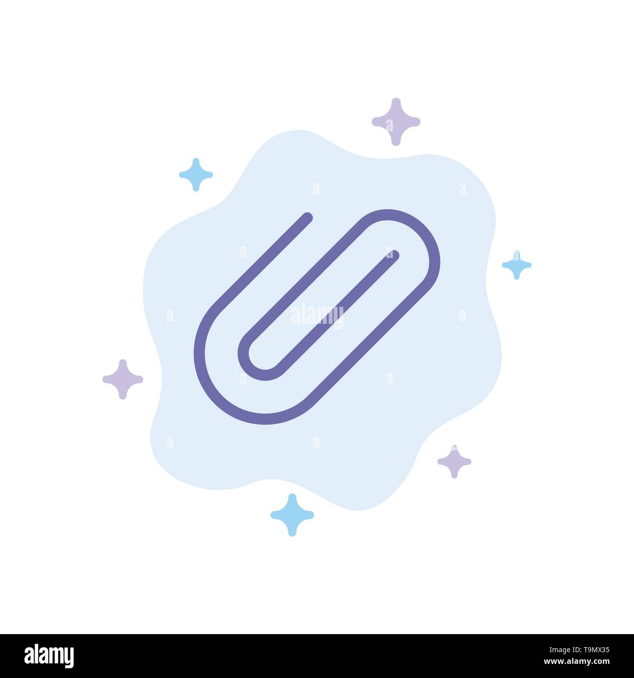 Blue Attachment Icon