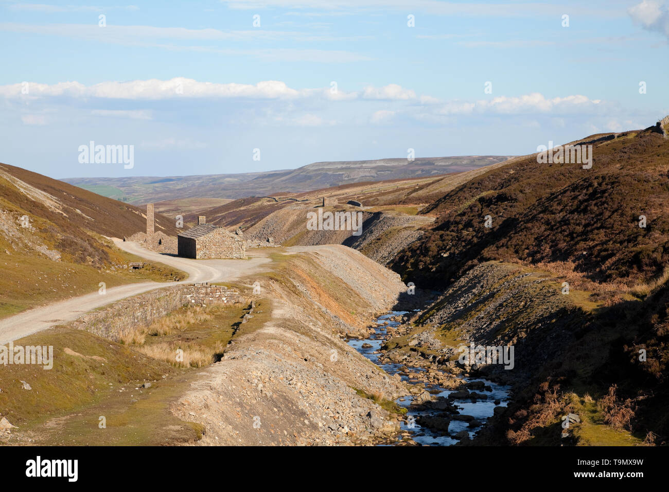 Old Gang Smelting Mill, Mill Gill, Swaledale, in the Yorkshire Dales ...