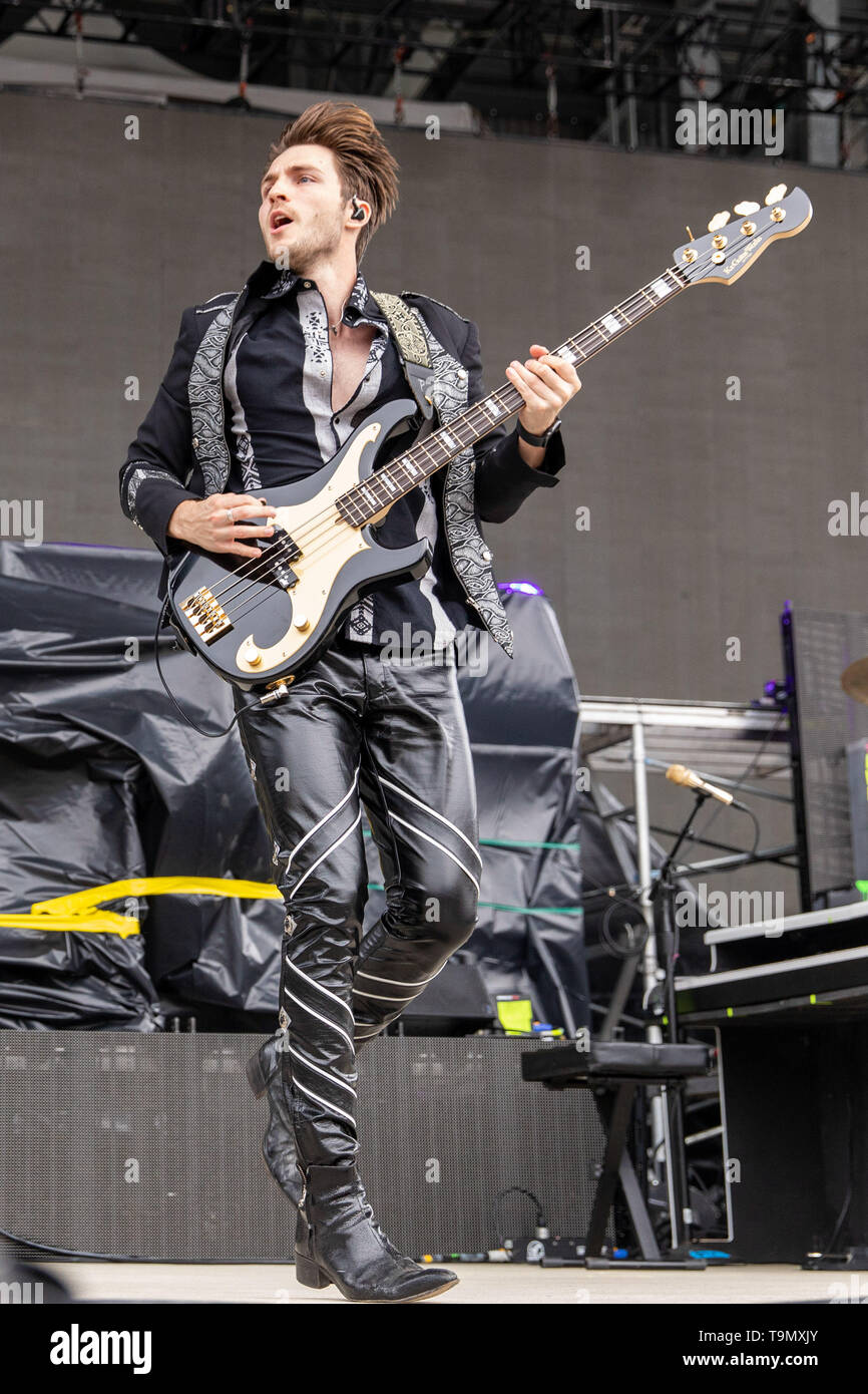 May 19, 2019 - Columbus, Ohio, U.S - JED ELLIOTT of The Struts during ...