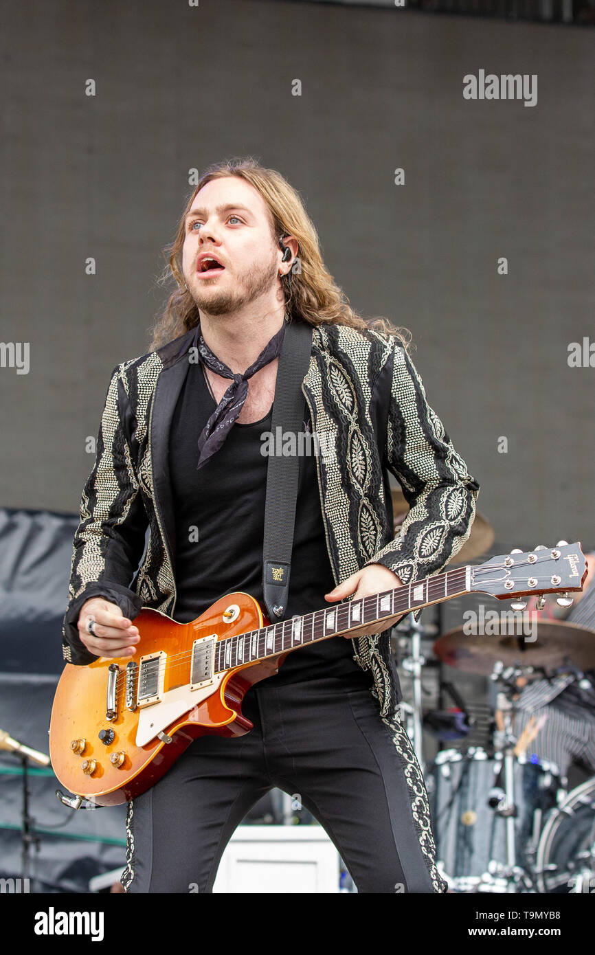 May 19, 2019 - Columbus, Ohio, U.S - ADAM SLACK of The Struts during ...