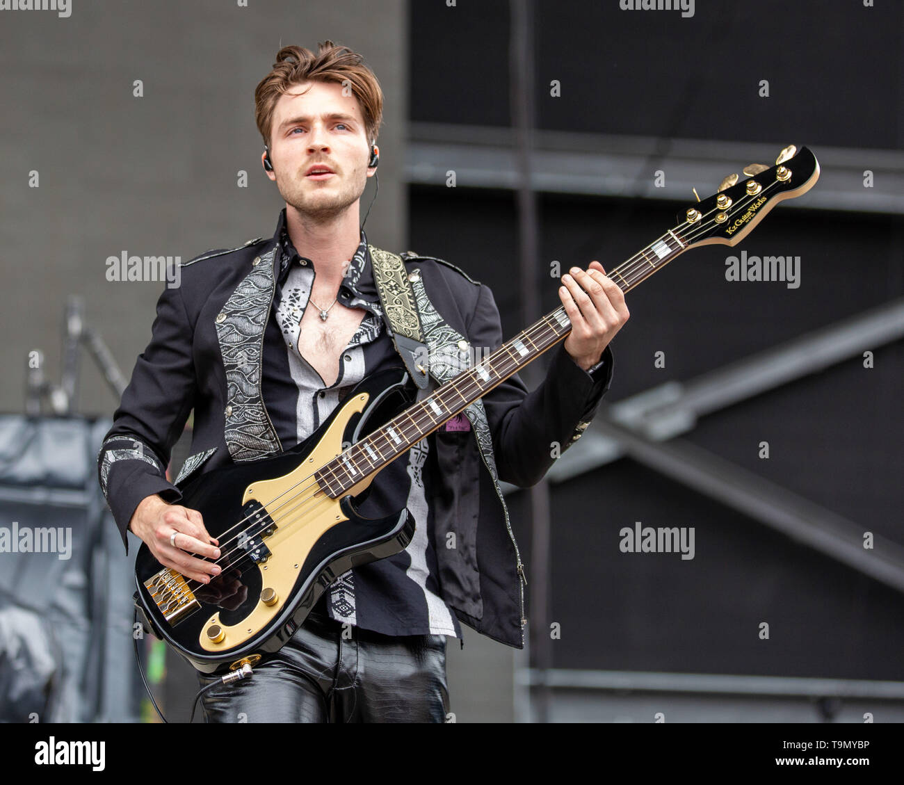 May 19, 2019 - Columbus, Ohio, U.S - JED ELLIOTT of The Struts during ...