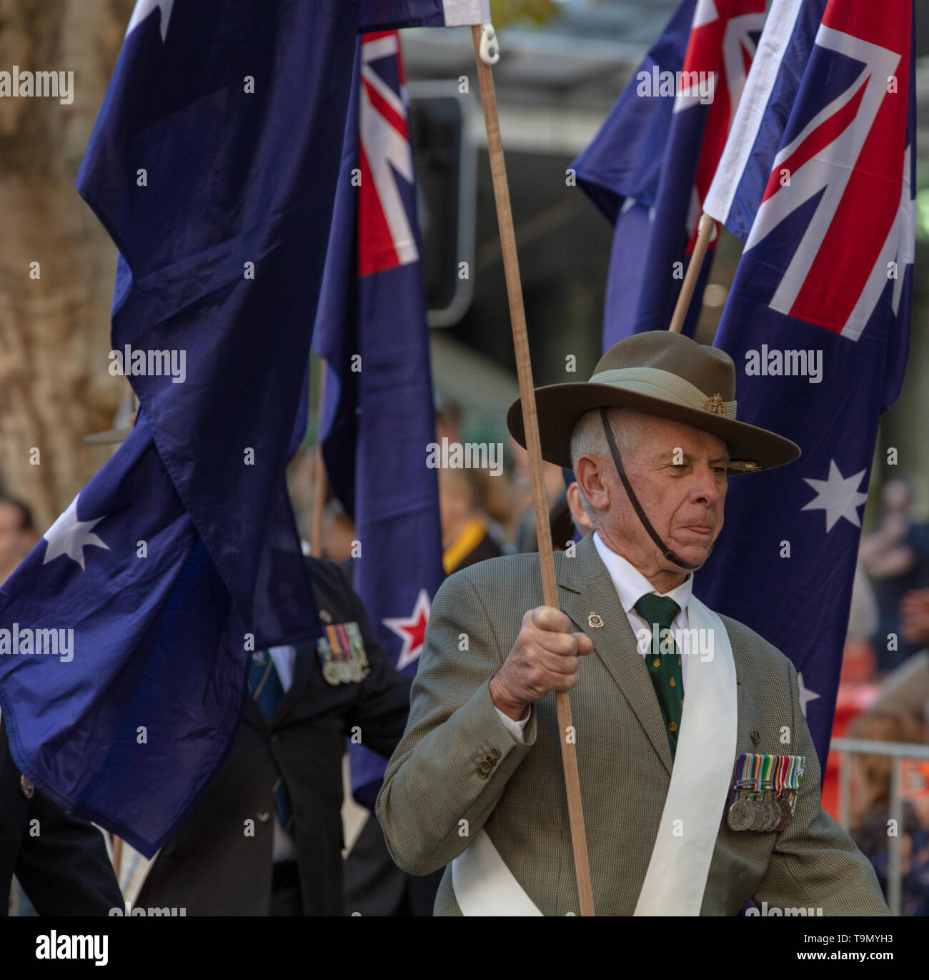 Anzac day march perth hi-res stock photography and images - Alamy