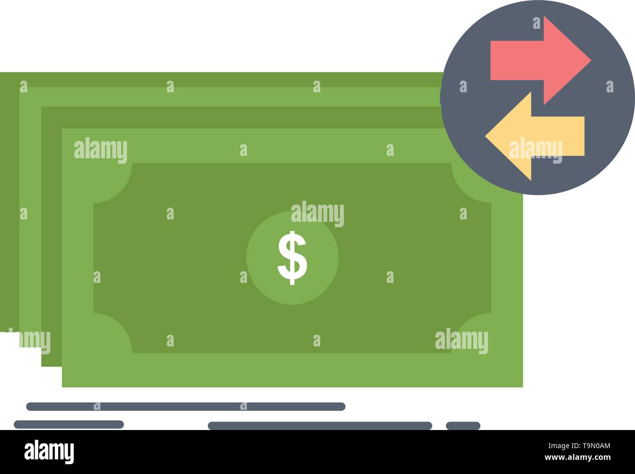 Falling banknotes Stock Vector Images - Alamy