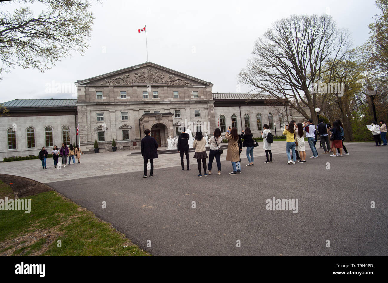 Canada governor general residence at Rideau Hall in Ottawa Stock Photo ...
