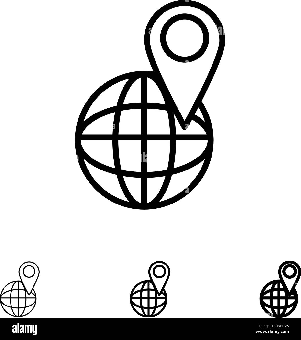 Global Location Black and White Stock Photos & Images - Alamy