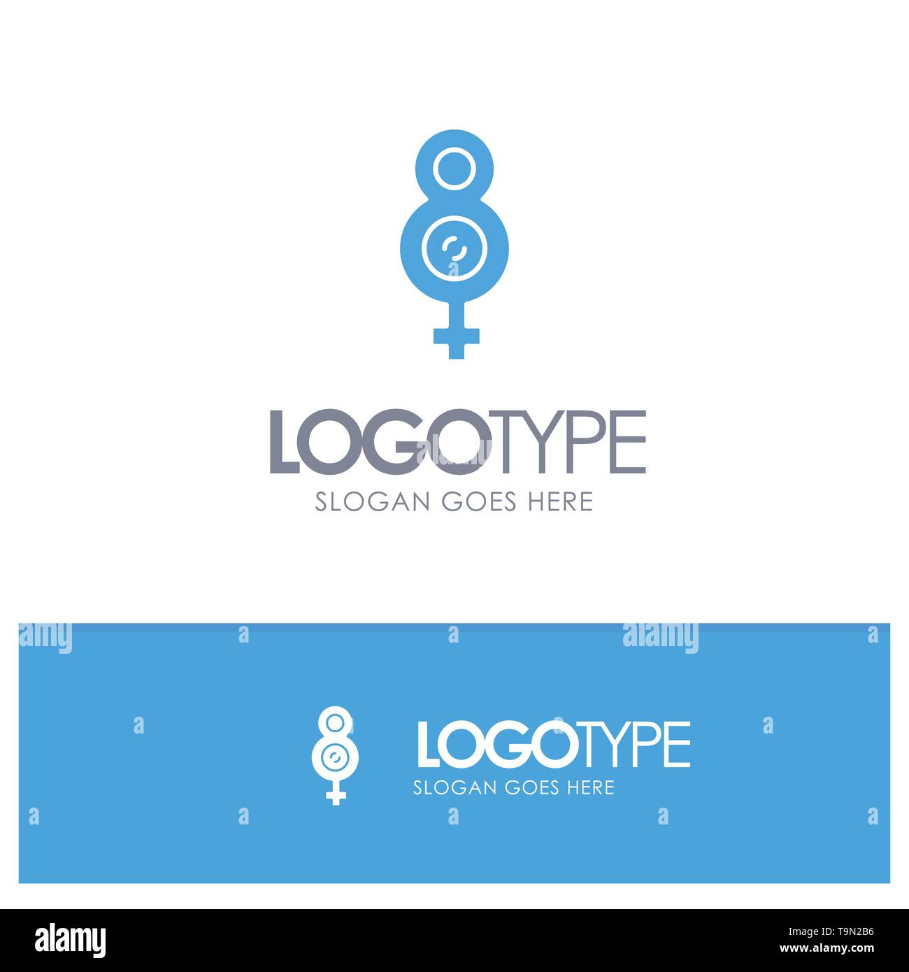 Women symbol eight logo design hi-res stock photography and images - Alamy