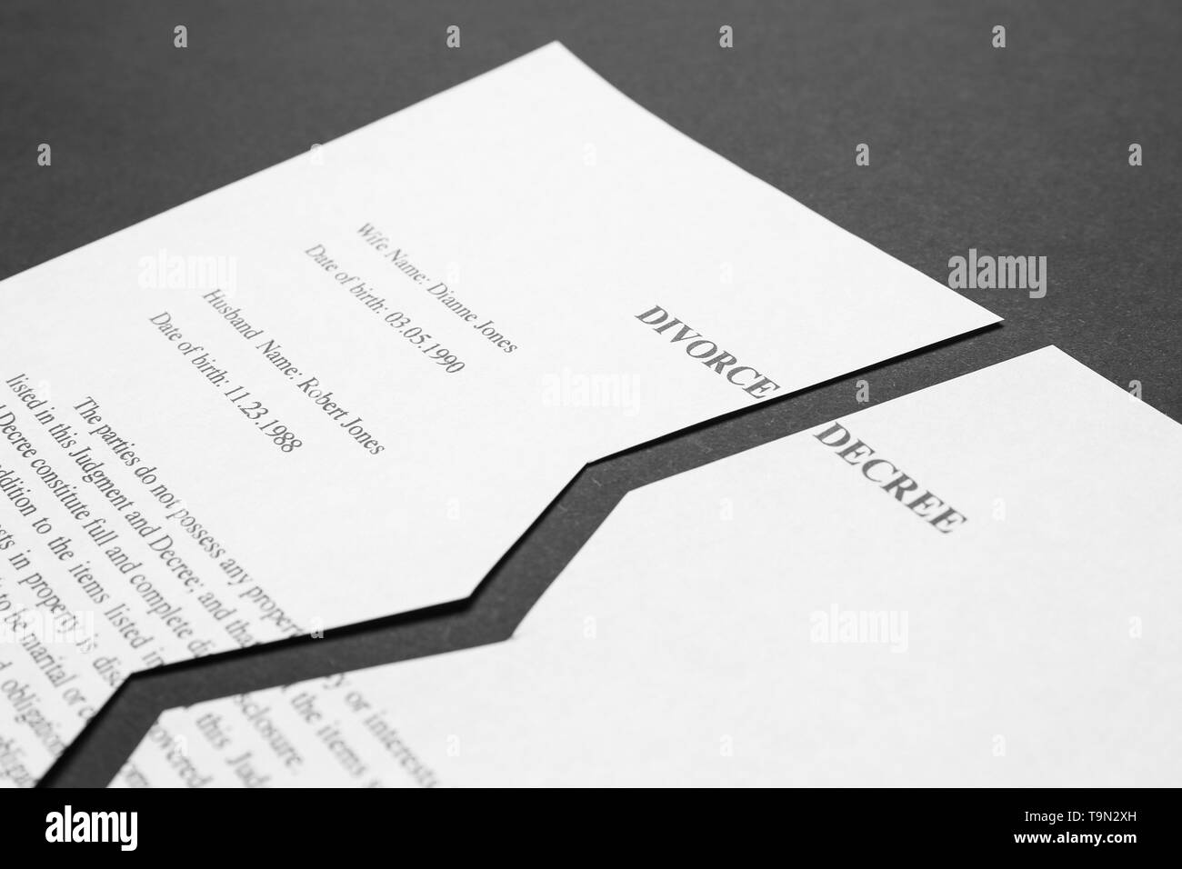 Divorce quarrel Black and White Stock Photos & Images - Alamy