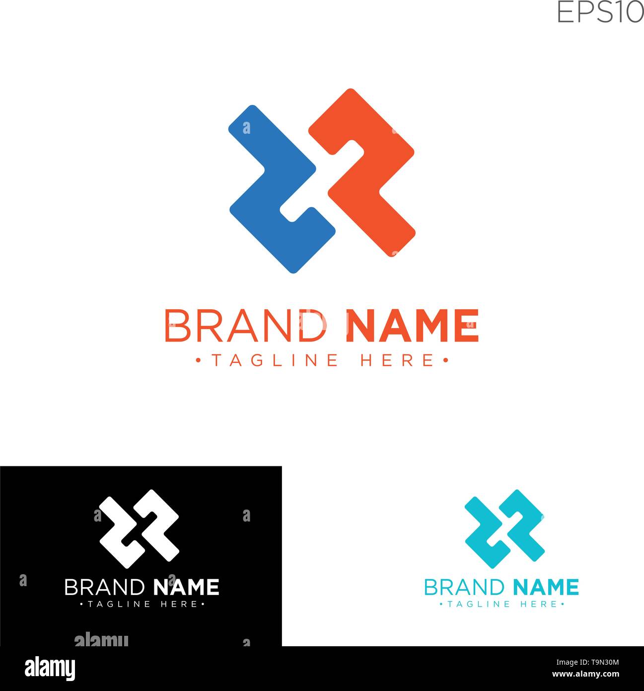 monogram initial dp, dp logo template black color vector illustration ...
