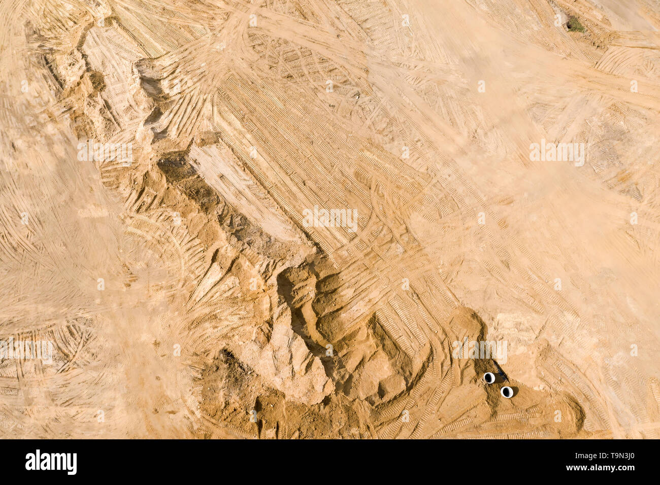 ground of building site after earthwork phase ready for new ...