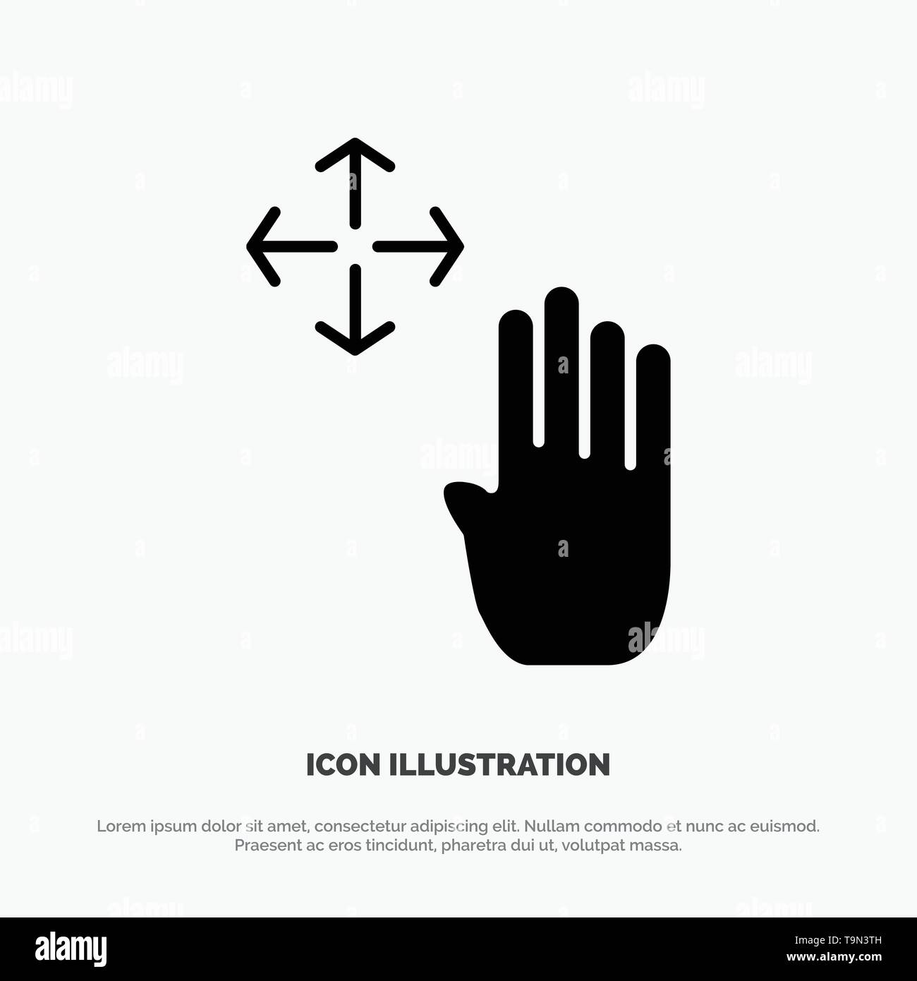 Hand holding up index finger Stock Vector Images - Alamy