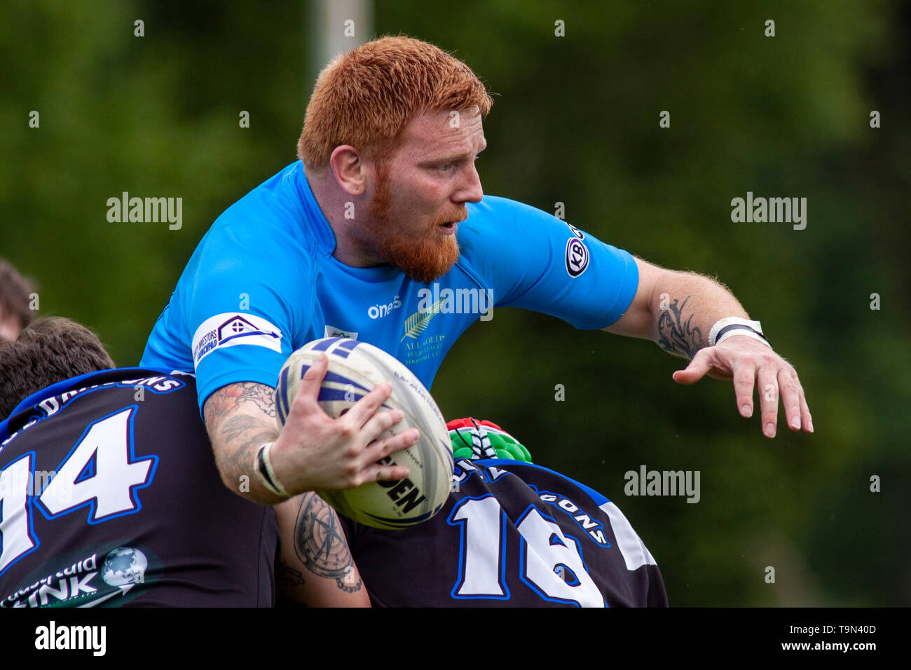 Cardiff Blue Dragons v All Golds at Rumney RFC in the RFL Southern ...