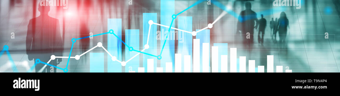 Financial growth graph. Sales increase, marketing strategy concept ...