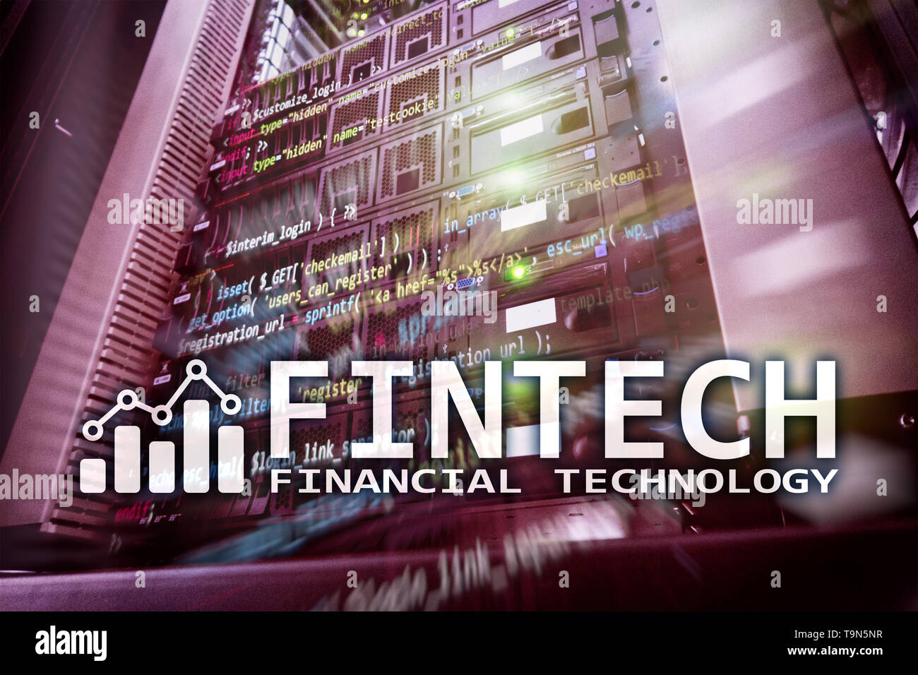 Fintech - Financial technology. Business solution and software ...
