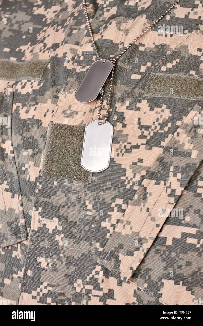 USA army military necklace Stock Photo - Alamy