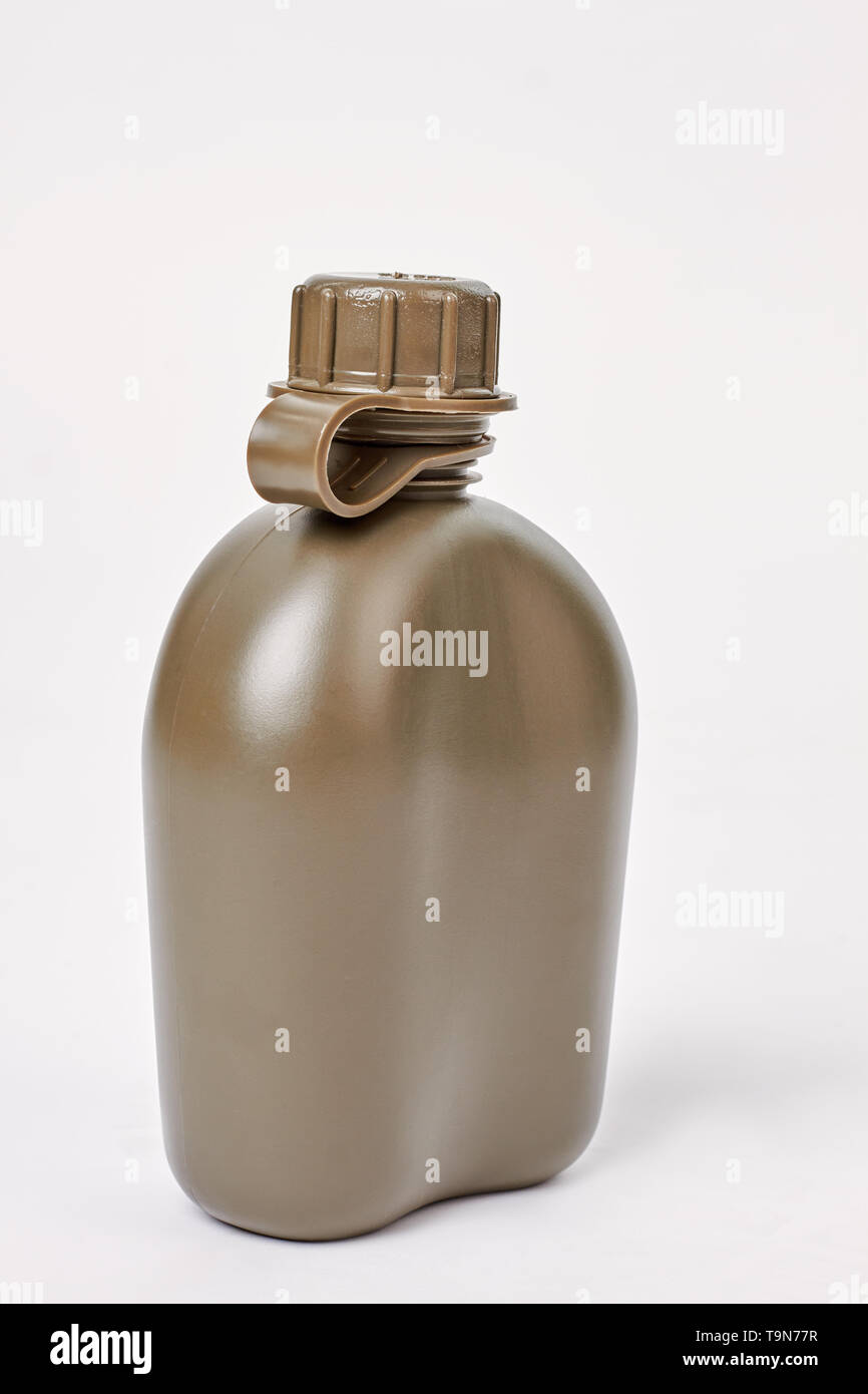 Military flask for water Stock Photo - Alamy