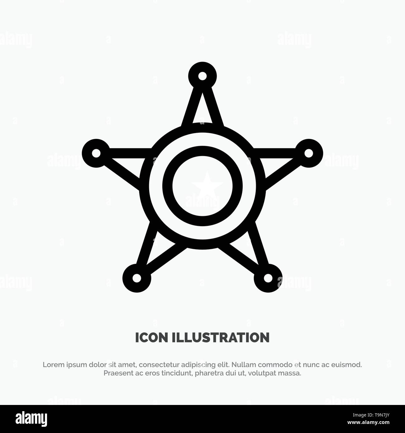 American police officer gun badge Cut Out Stock Images & Pictures - Alamy