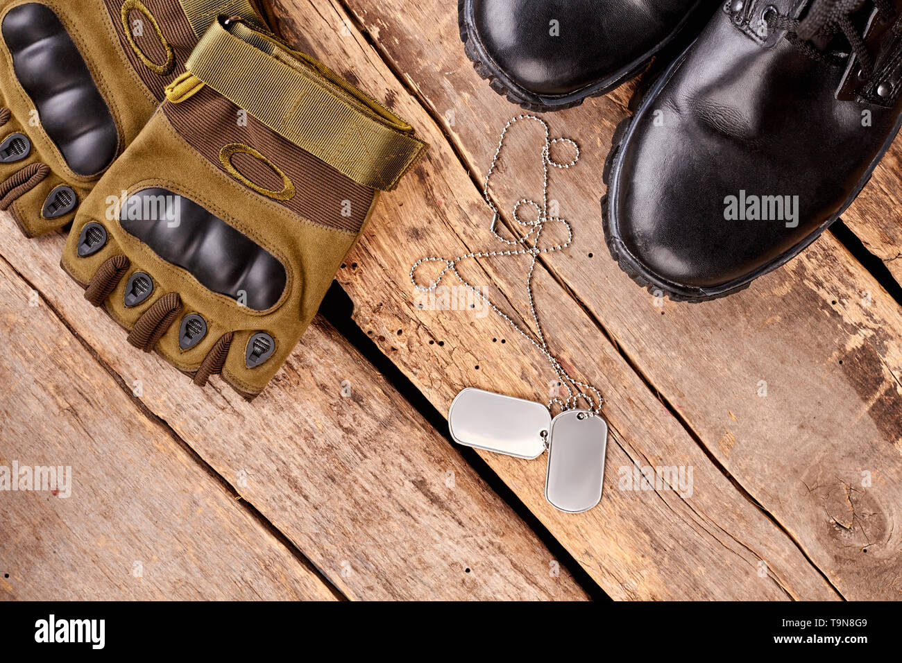 Military soldier accessories Stock Photo - Alamy