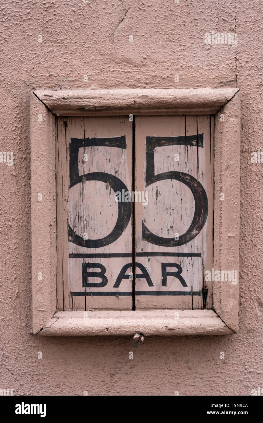 55 Bar sign (well-known jazz club), Christopher St, Lower Manhattan ...