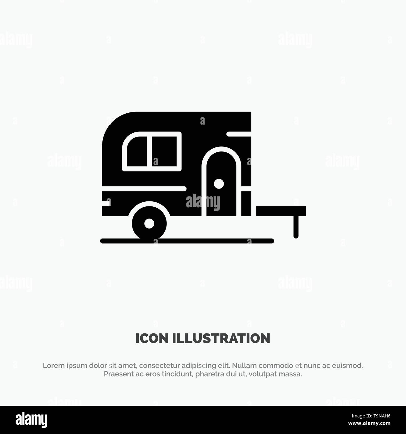 Black caravan sign hi-res stock photography and images - Alamy