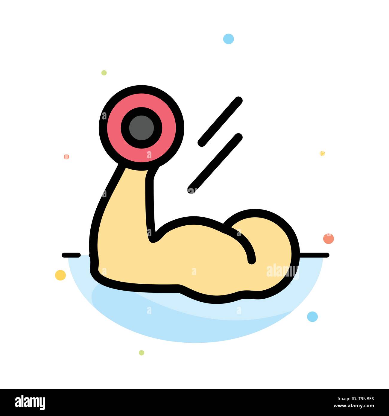 Muscle workout with bottle Stock Vector Images - Alamy