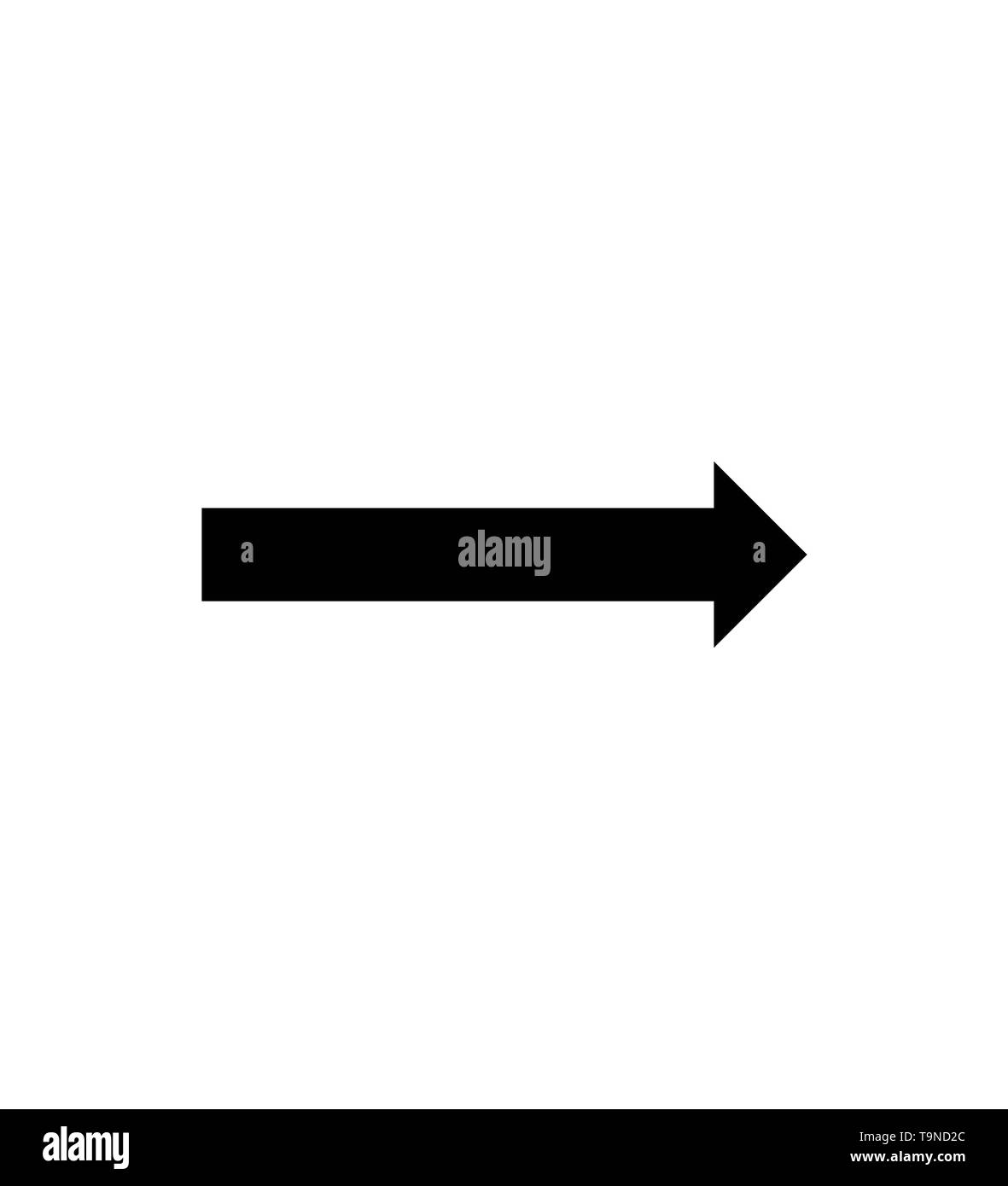 Arrow icon symbol vector. Arrow icon sign Stock Photo - Alamy