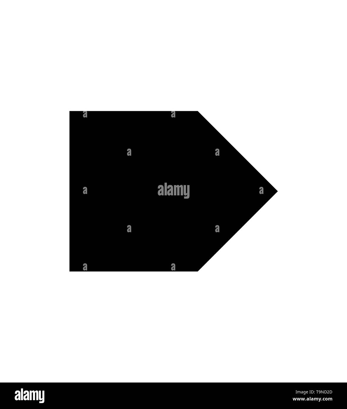 Arrow icon symbol vector. Arrow icon sign Stock Photo - Alamy