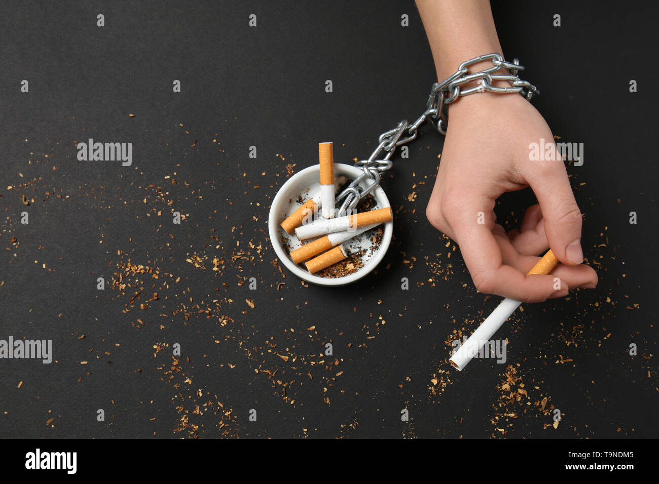 Woman cigarette ash tray hi-res stock photography and images - Alamy