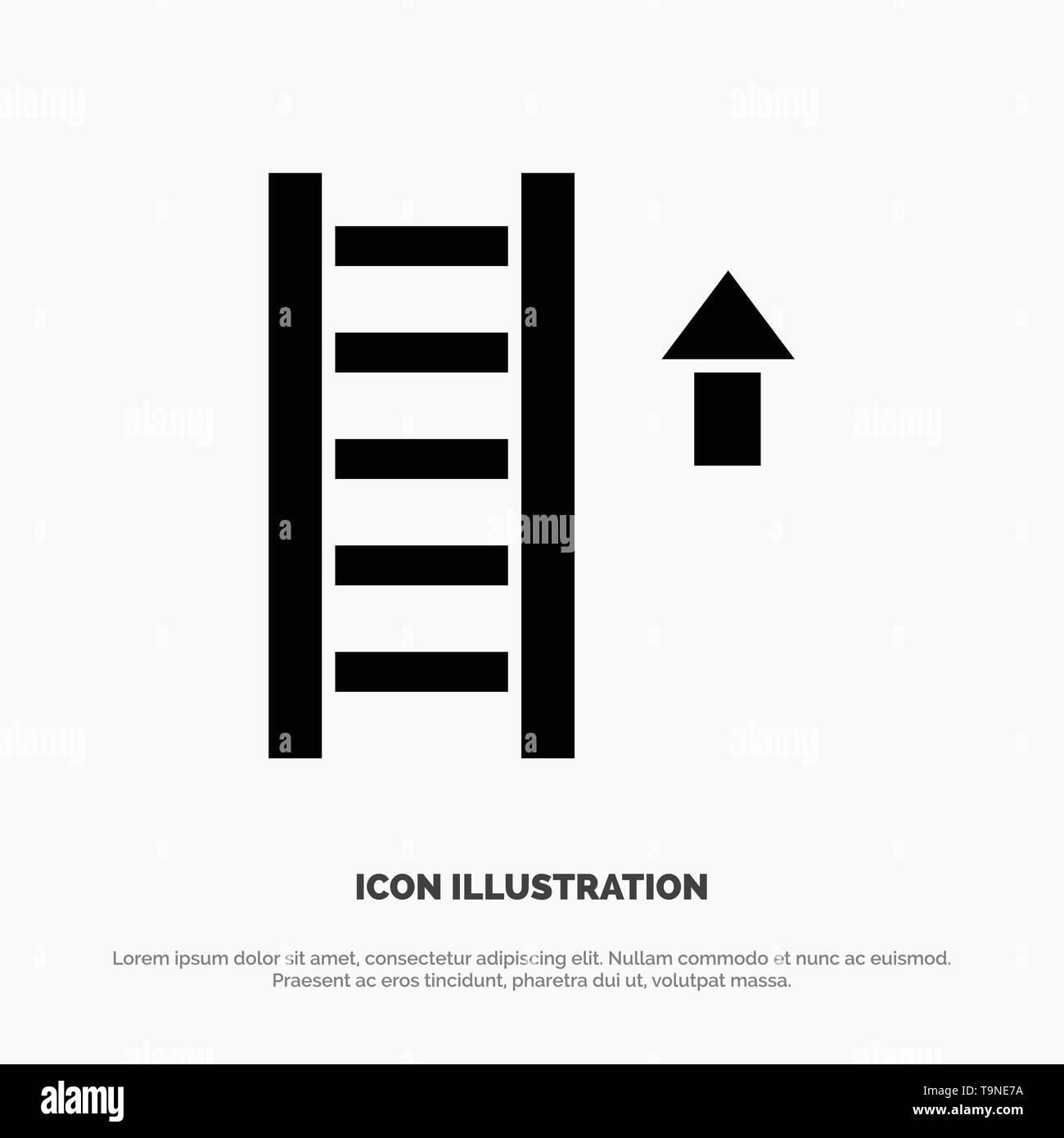 Ladder emergency exit white stairs Stock Vector Images - Alamy