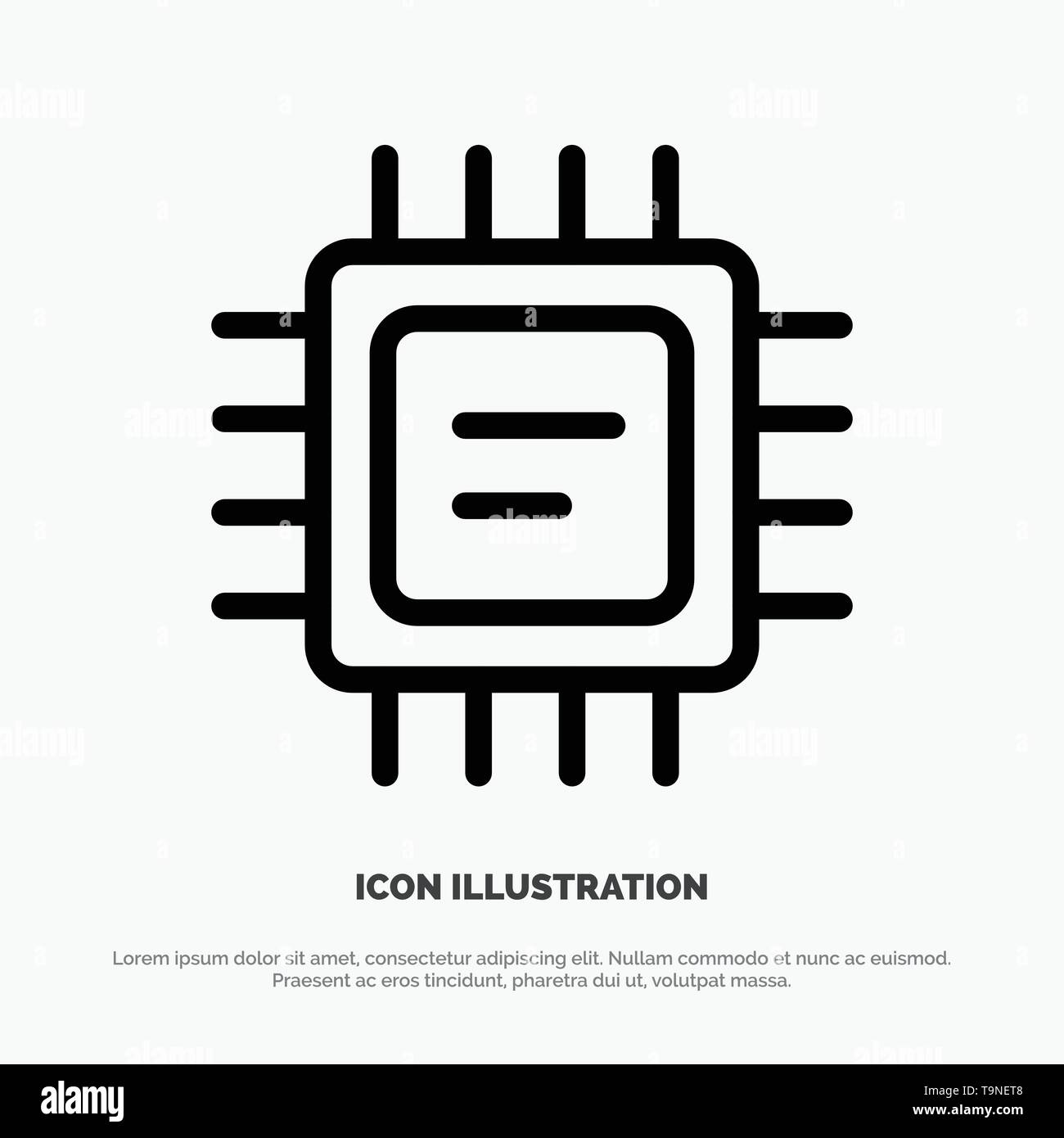 Microprocessor vector vectors hi-res stock photography and images - Alamy