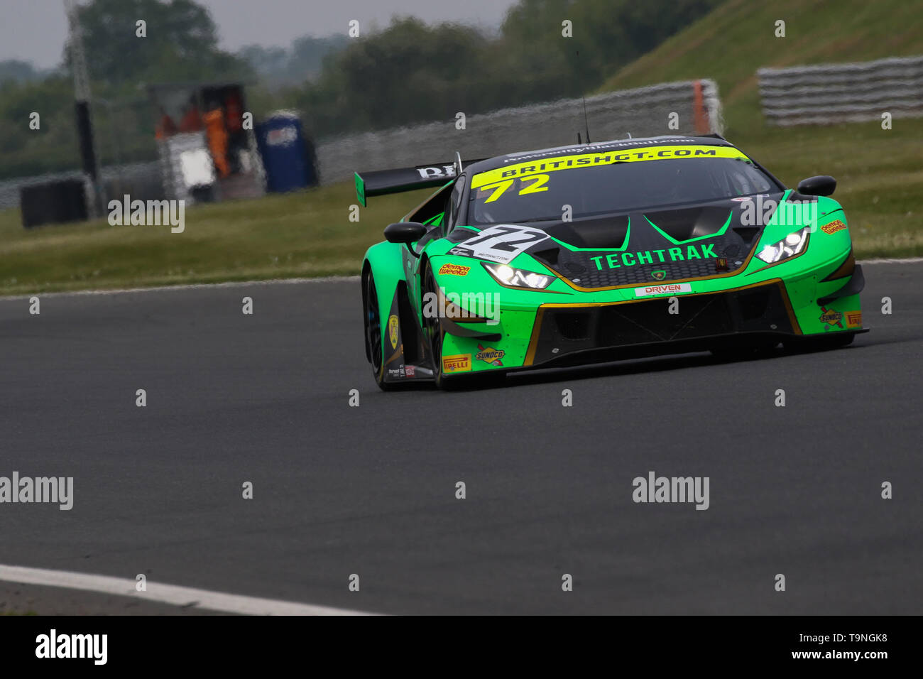 Norwich, UK. 19th May, 2019. Barwell Motorsport Lamborghini Huracan GT3 ...