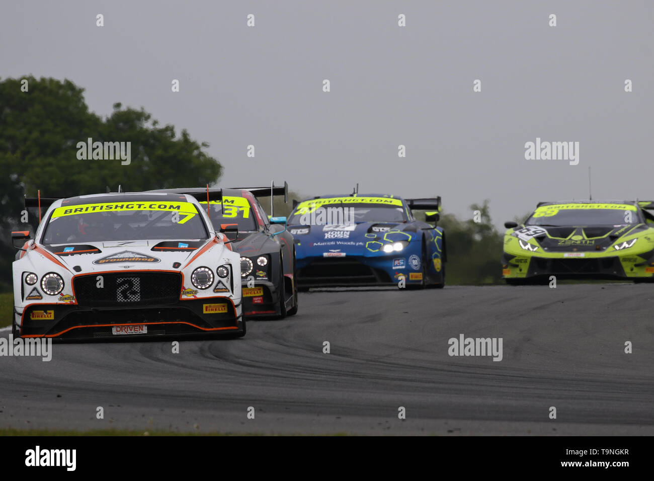 Team Parker Racing Bentley Continental GT3 with drivers Ryan Ratcliffe ...