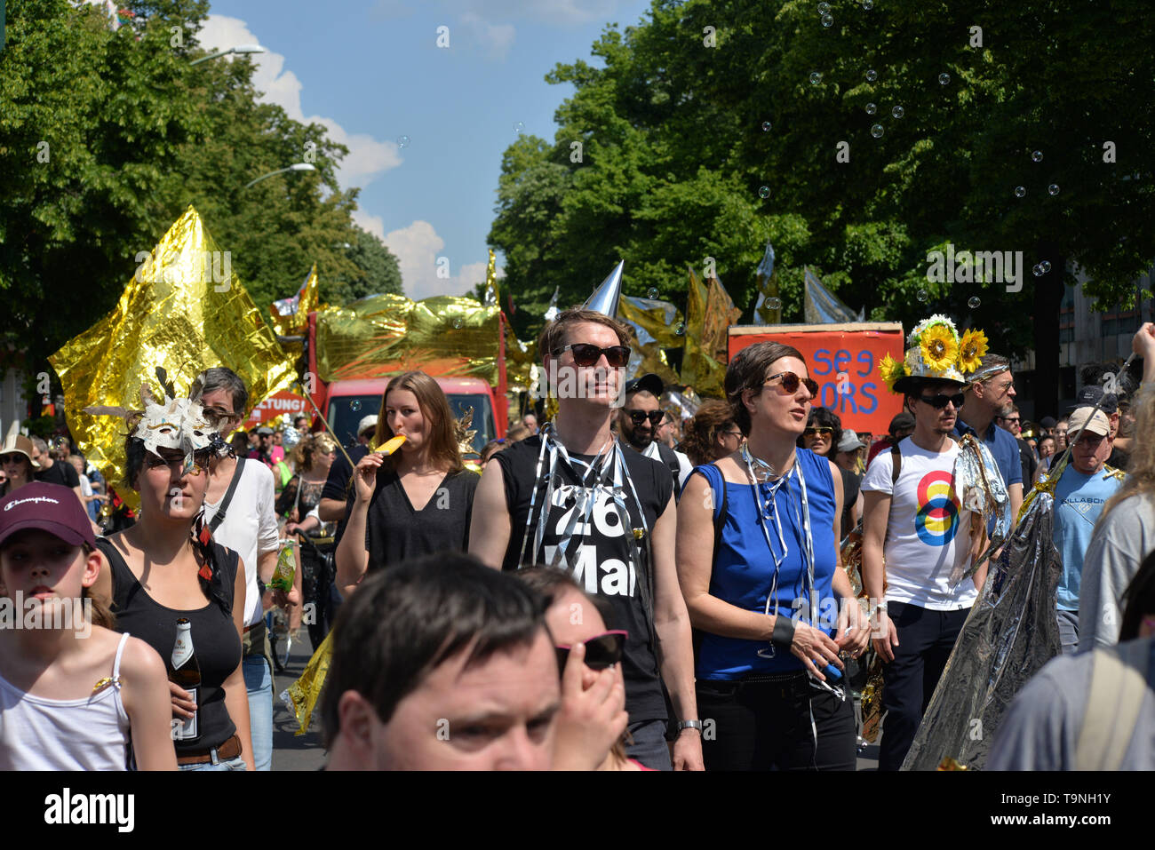 Berlin, Germany. 19th May, 2019. Thousands took to the streets to ...