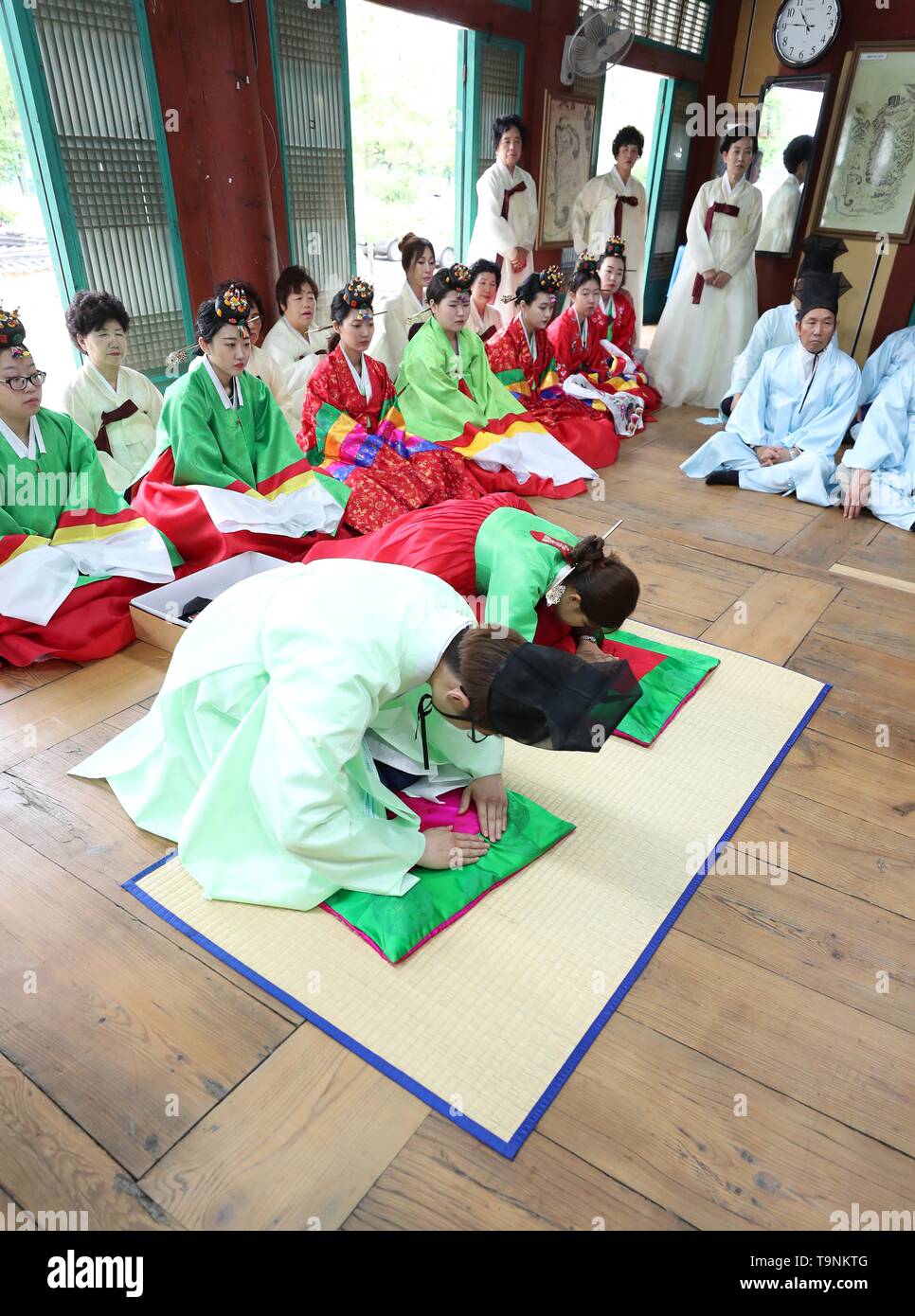 20th May, 2019. Traditional coming-of-age ceremony Students dressed in ...