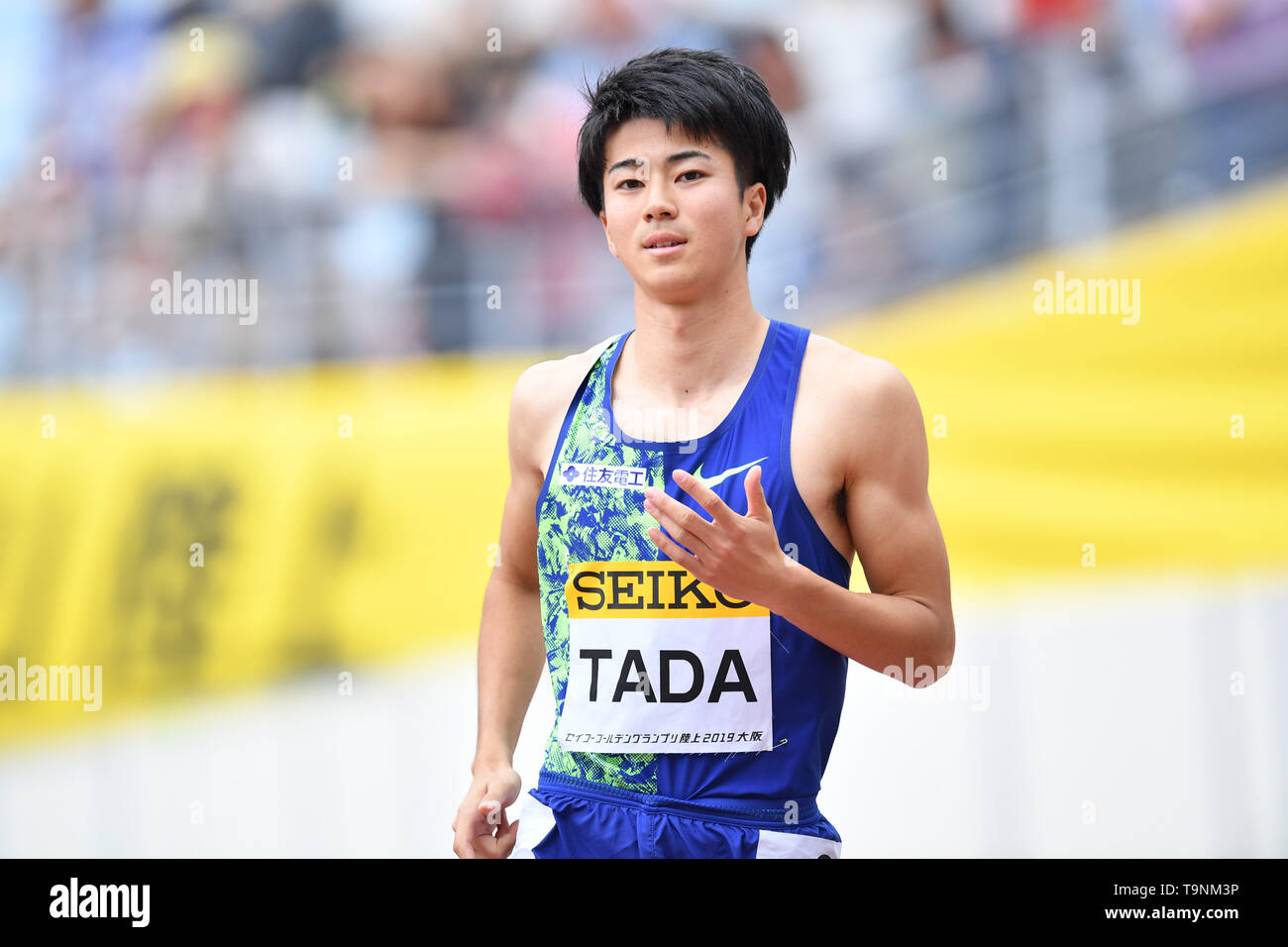 Osaka, Japan. 19th May, 2019. Osaka Men's 100m Final at Yanmar Stadium ...