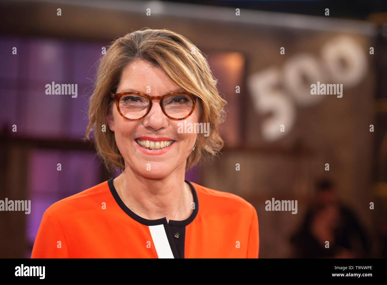 Cologne, Deutschland. 17th May, 2019. Moderator Bettina BOETTINGER, is ...
