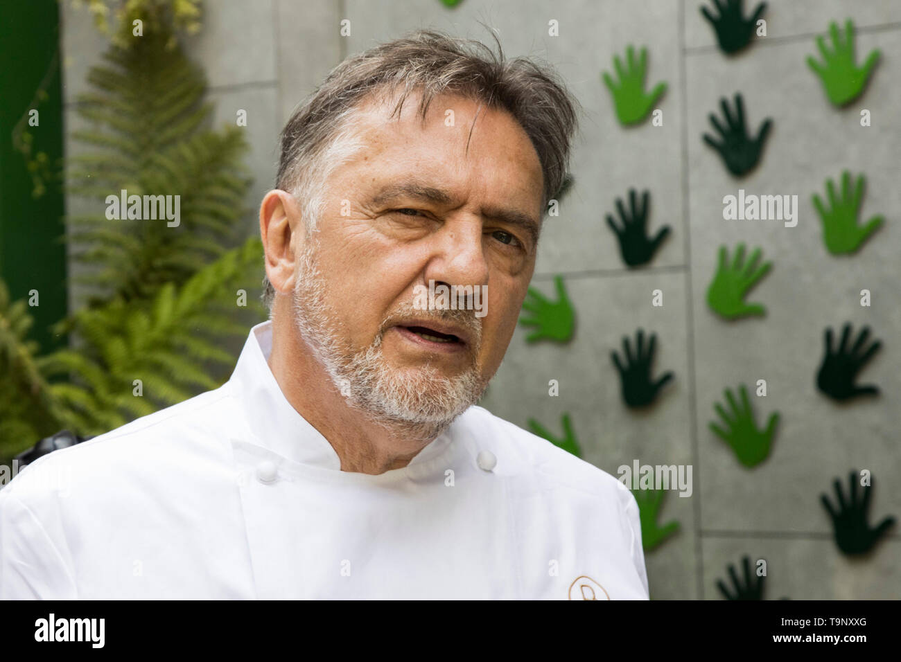 London, UK. 20 May 2019. Celebrity Chef Raymond Blanc. Press Day at the ...