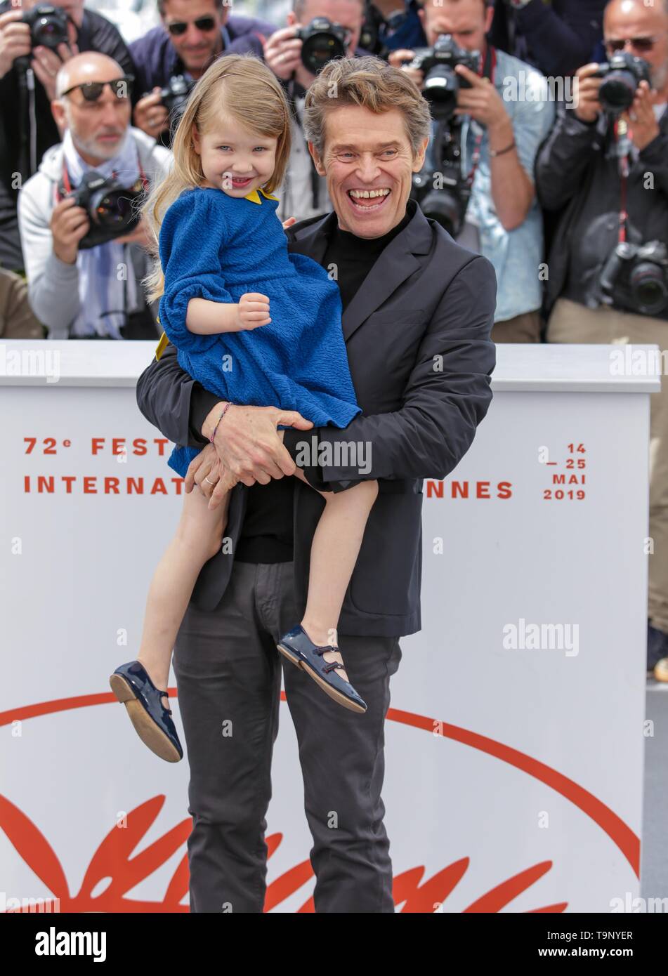 Anna Ferrara, Willem Dafoe,2019 Cannes Stock Photo - Alamy