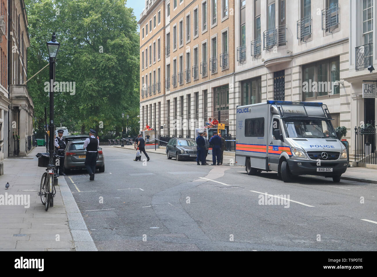 London, UK. 20th May, 2019. Greenpeace activists block all 5 entrances ...