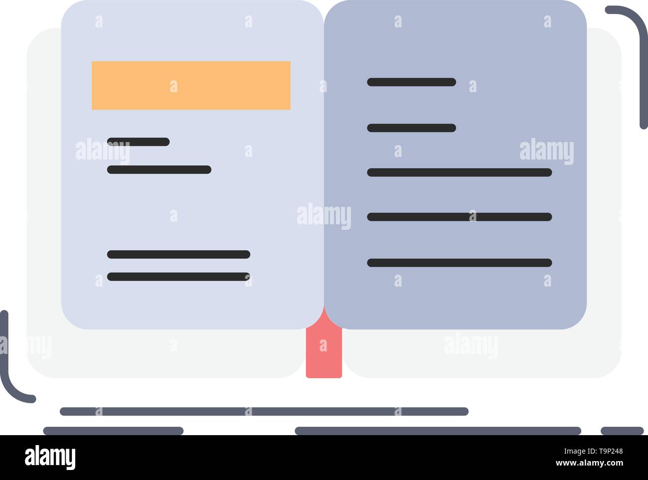 Old open book graphic Stock Vector Images - Alamy