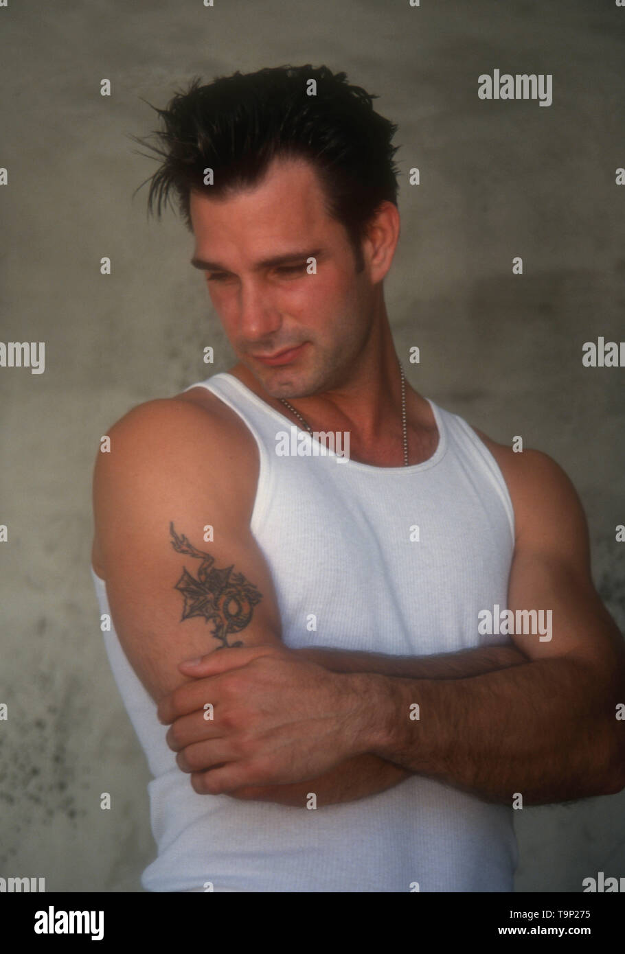 Los Angeles, California, USA 14th April 1994 (Exclusive) Actor Jed Reghanti poses at a photo ...