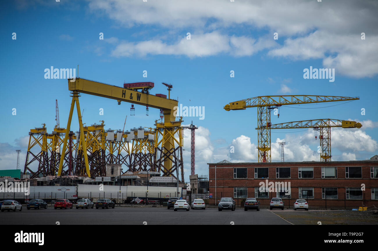 Samson and goliath cranes hi-res stock photography and images - Alamy