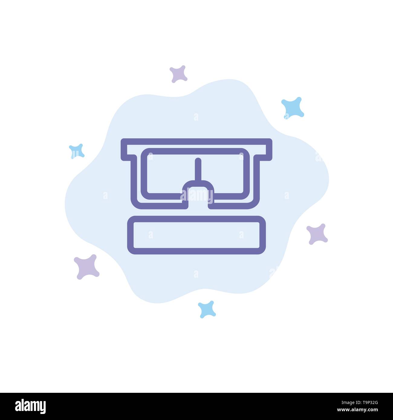 Virtual, Glasses, Medical, Eye Blue Icon on Abstract Cloud Background ... Virtual, Glasses, Medical, Eye Blue Icon on Abstract Cloud Background ...